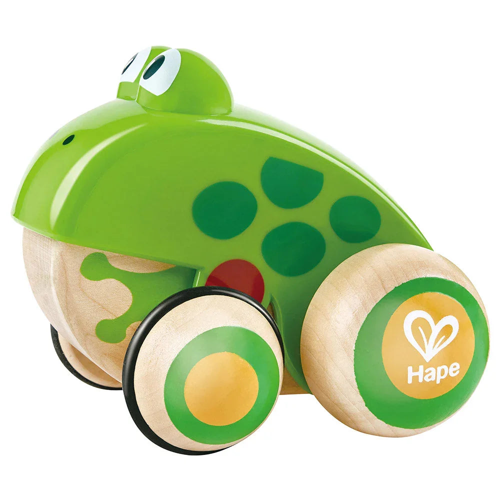 Hape Pull-Along Frog Family Green Age- 12 Months & Above - Peekaboo