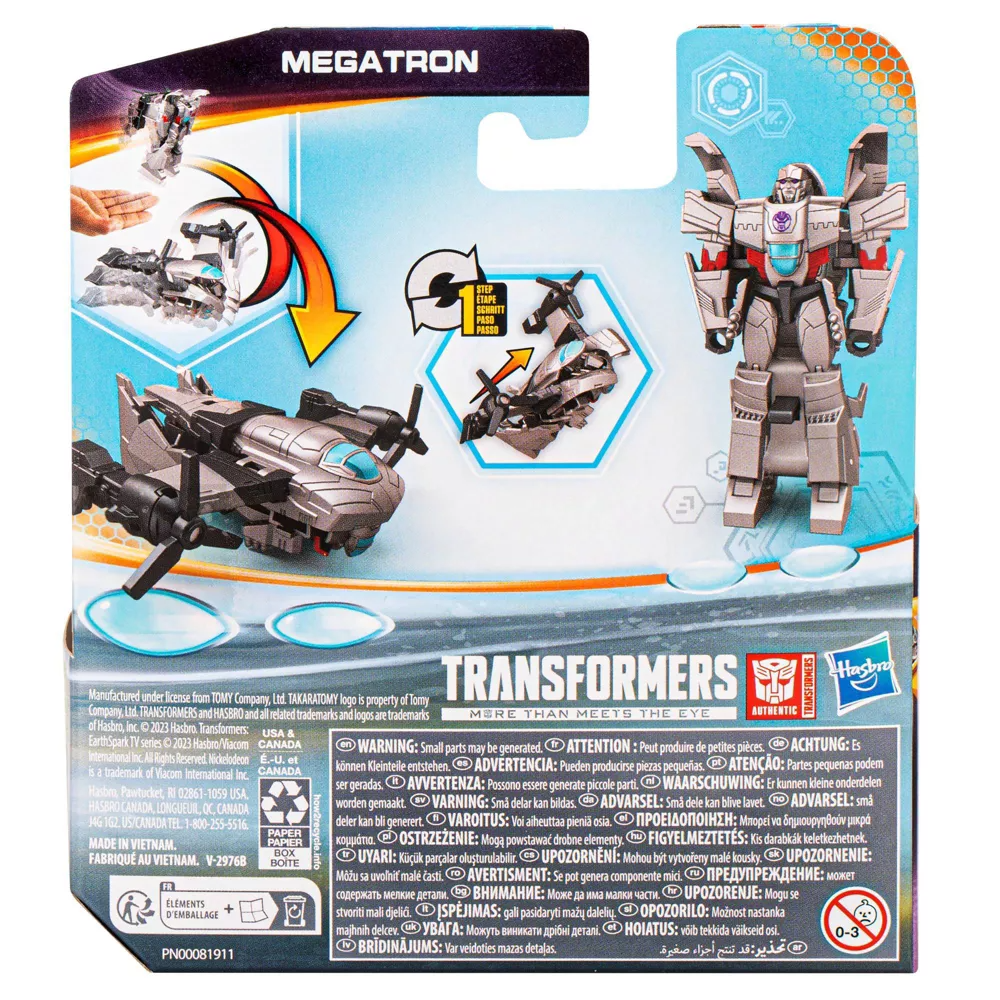 Hasbro Transformers Megatron 1-Step Flip Changer Action Figure Age- 4 ...