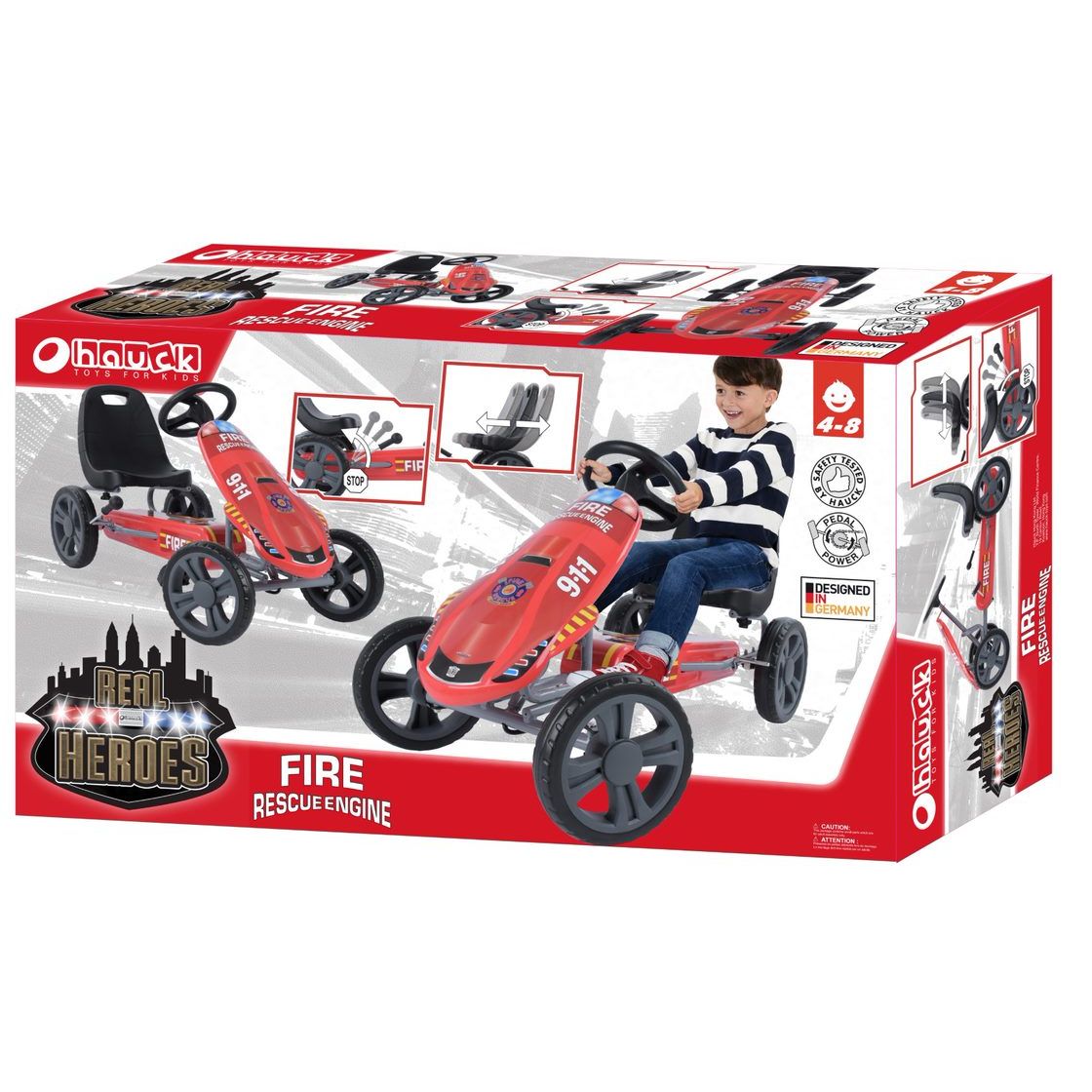 Hauck Speedster Go Kart / Fire Engine Age 3 Years & Above (Holds upto ...