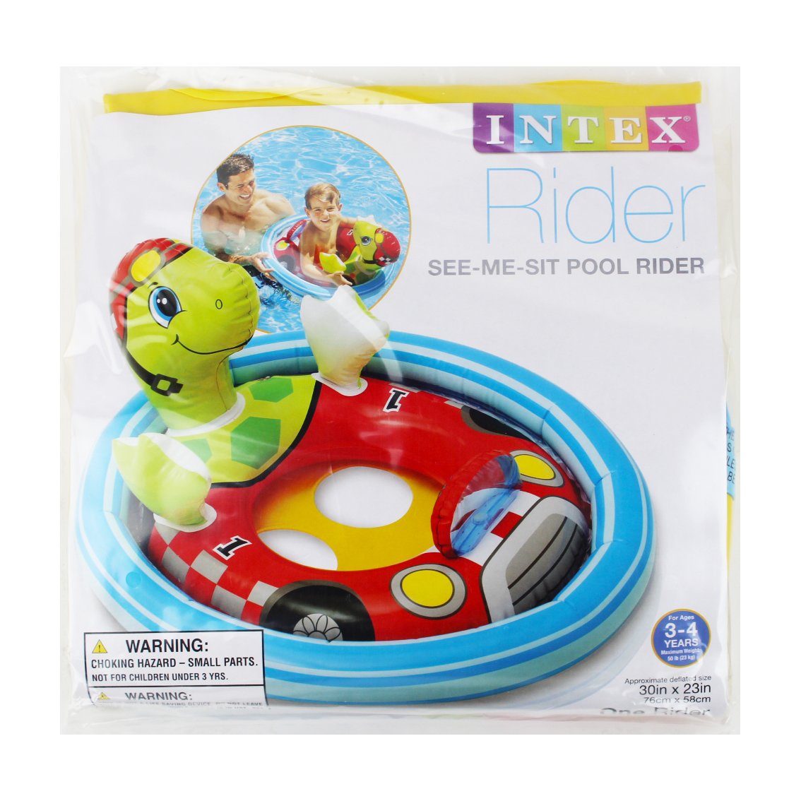 Intex See Me Sit Pool Rider Assorted 3-4Y - Peekaboo