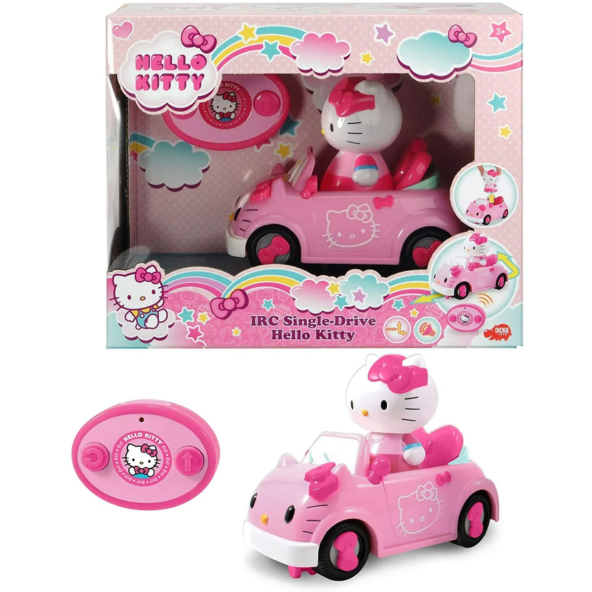 Jada Hello Kitty Convertible Irc Vehicle Age 3+ Girl - Peekaboo