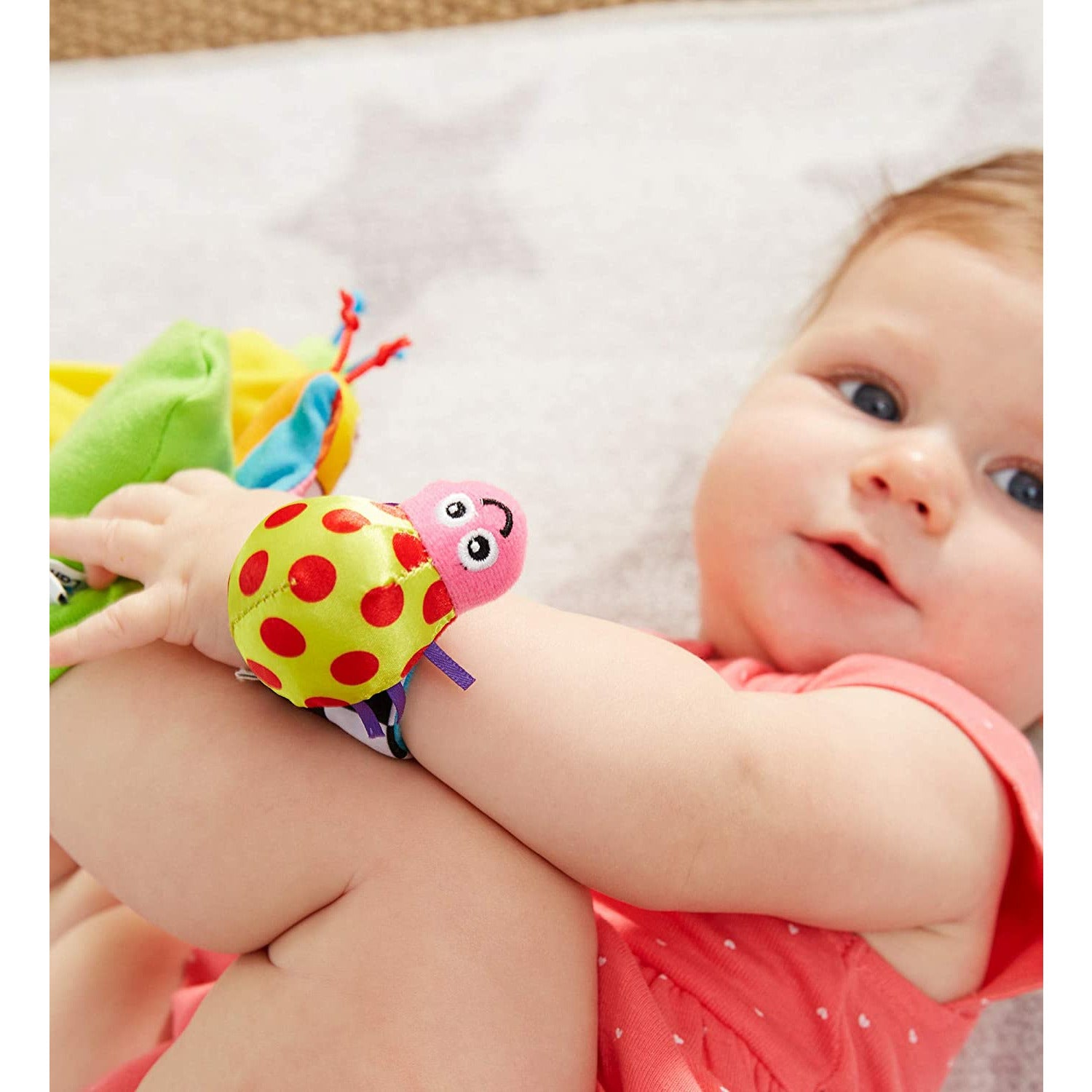 Lamaze Gardenbug Wrist Rattle Footfinder Set Multicolor Age-6 Months ...