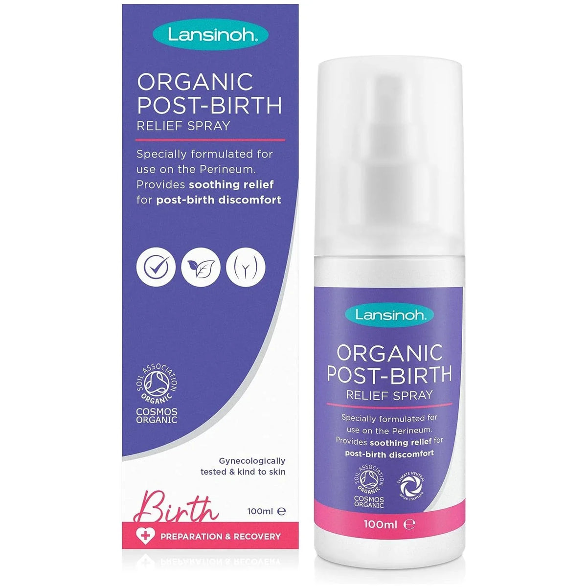 Lansinoh Organic Post-Birth Relief Spray 100ml for Mumz - Peekaboo