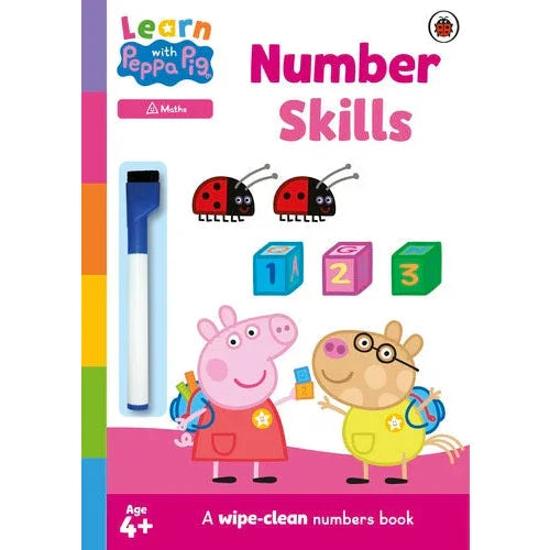 Learn with Peppa: Number Skills A wipe-clean numbers book - Peekaboo