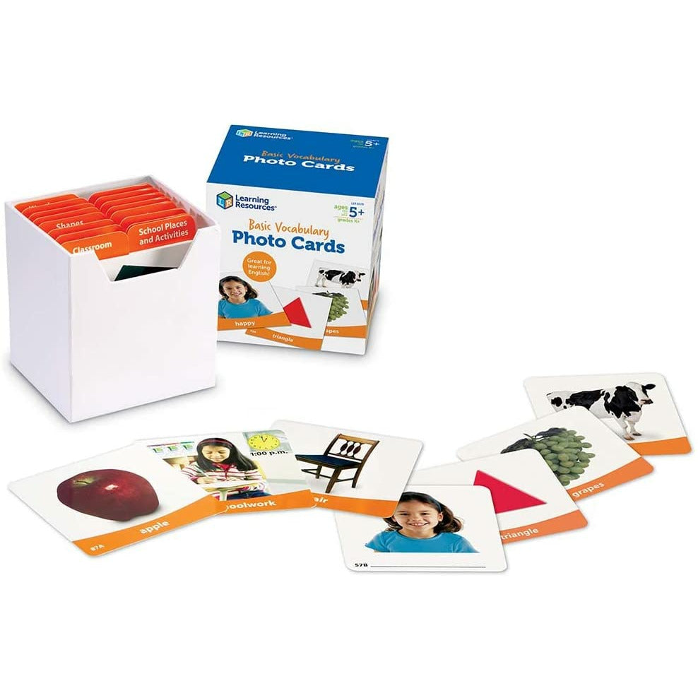 Learning Resources Basic Vocabulary Photo Card Set 5+ - Peekaboo