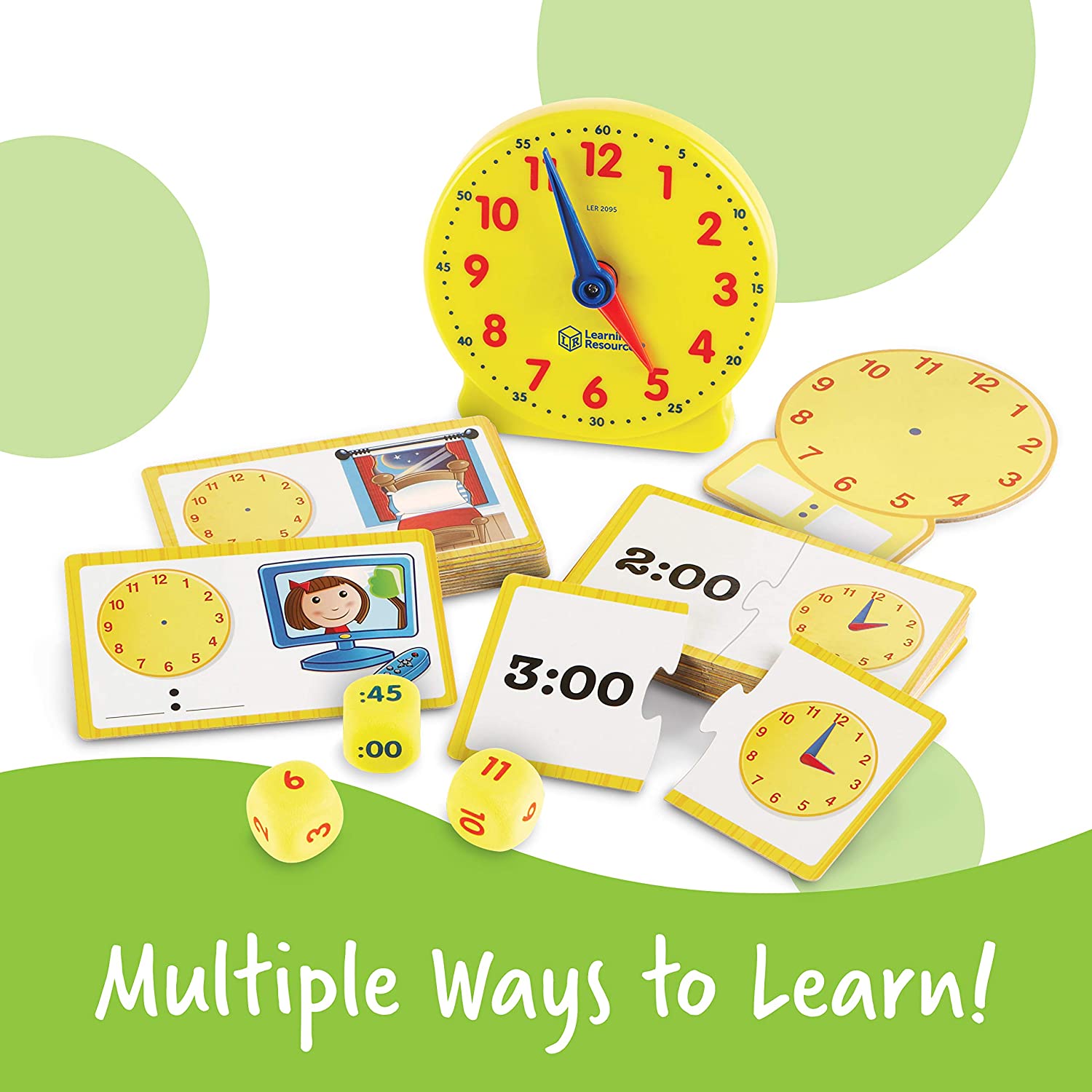 Learning Resources Time Activity Set 5+ - Peekaboo