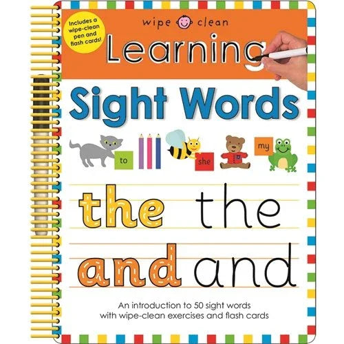 Learning Sight Words: Wipe Clean Spirals - Peekaboo