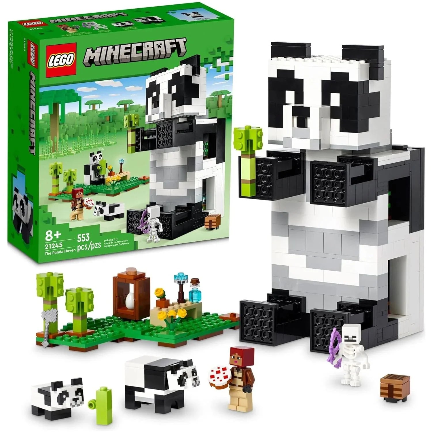 Lego Minecraft The Panda Haven Playset Age- 6 Years & Above - Peekaboo