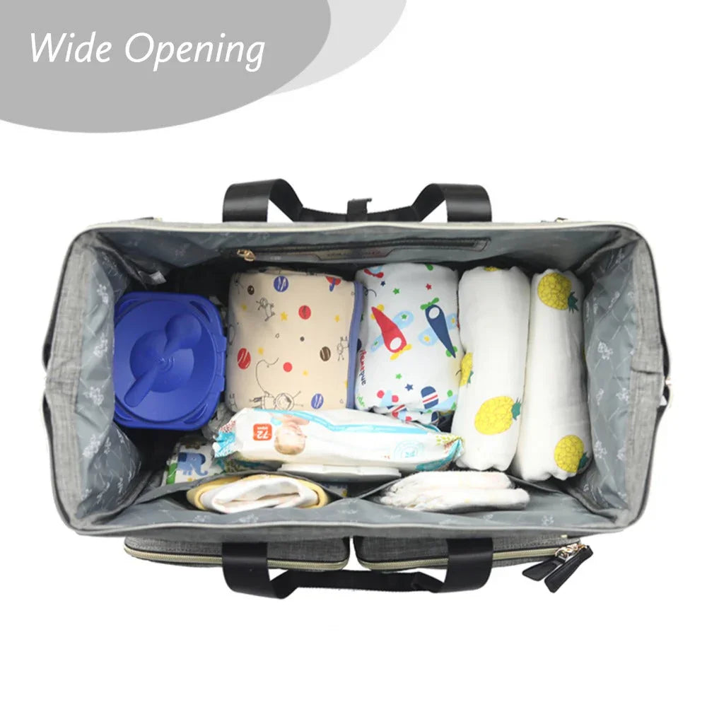 Little Story Gabrielle Mom Dad XL Travel Diaper Bag with Diaper ...