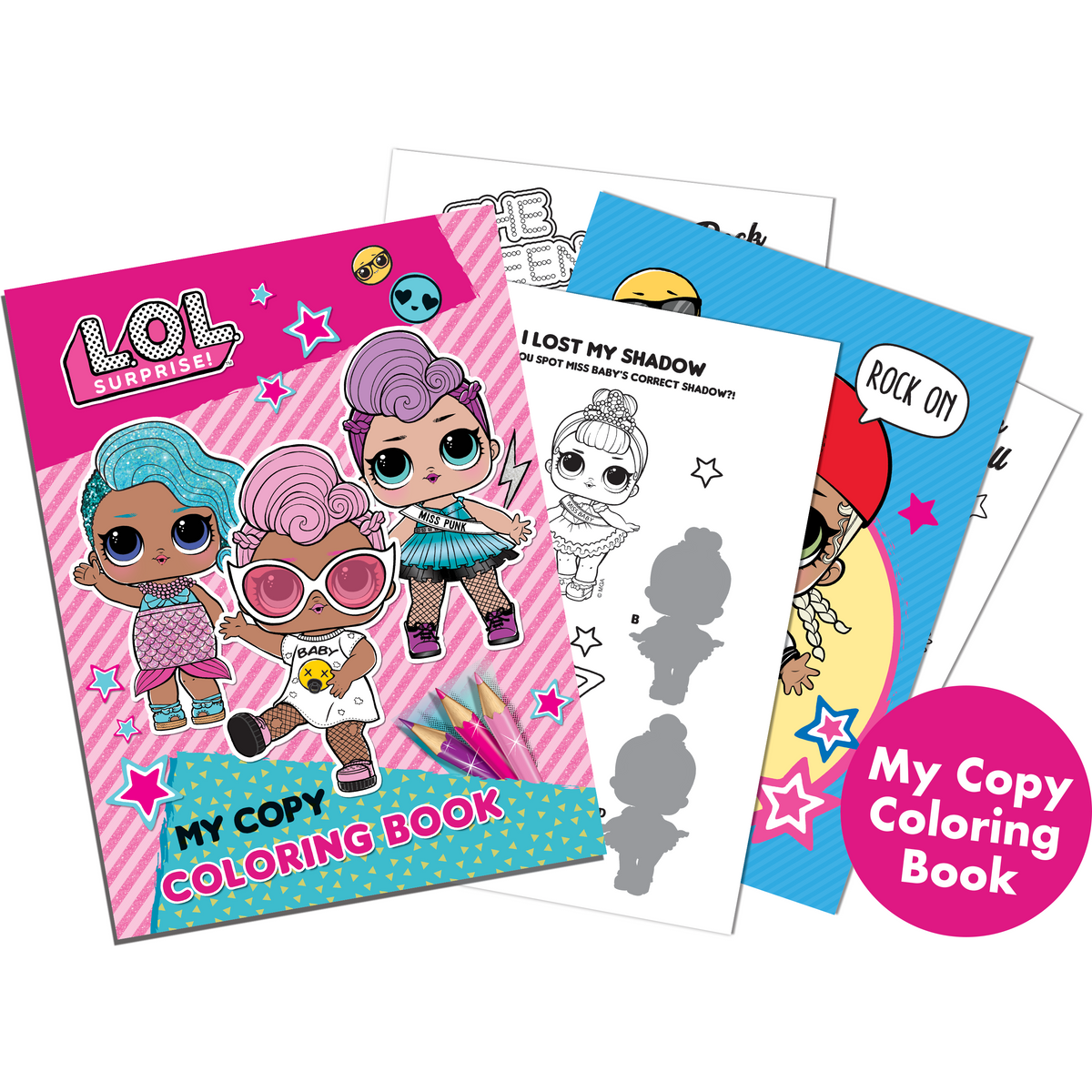 Lol Surprise! - Coloring Book A4 - Mod 35-Age 3 Years & Above - Peekaboo