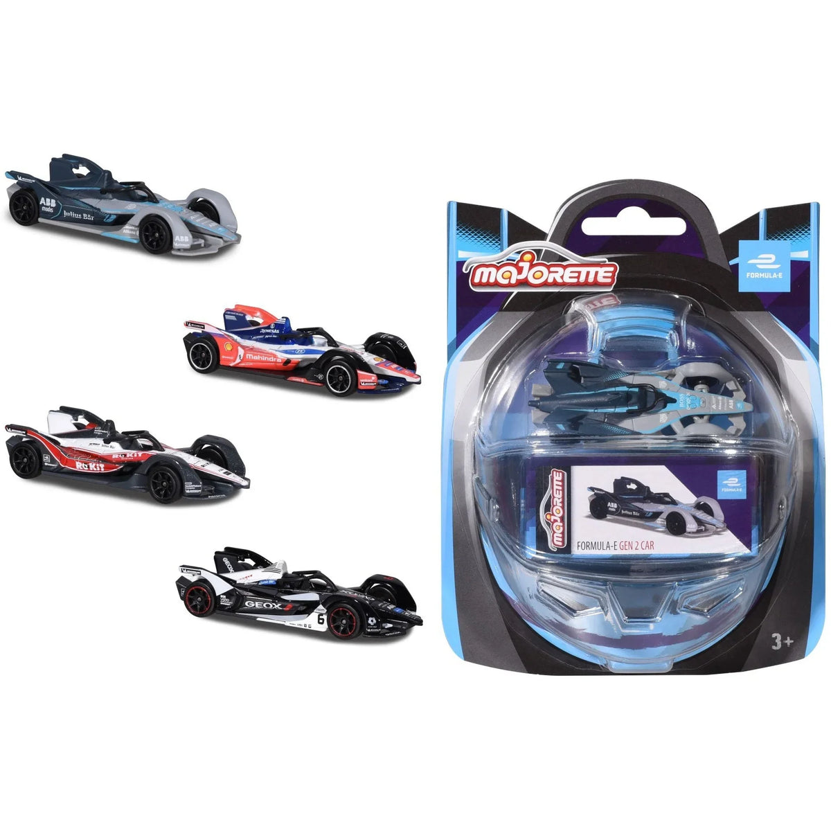 Majorette - Formula-E Deluxe Gen 2 Cars, 6-Asst. Multicolor Age-3 Years ...