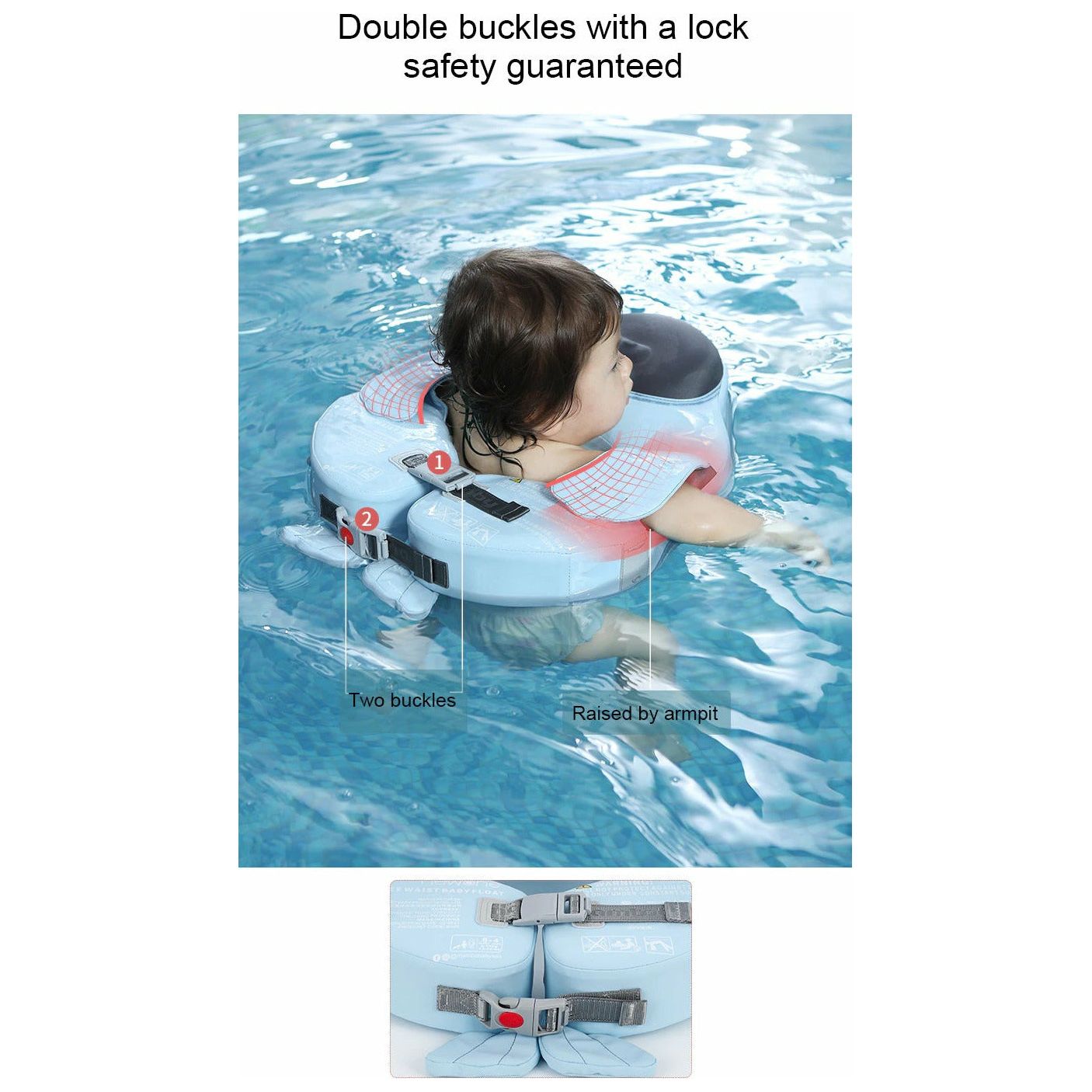 Mambobaby Baby Waist Float with Canopy Green Age- 8 Months to 2 Years ...