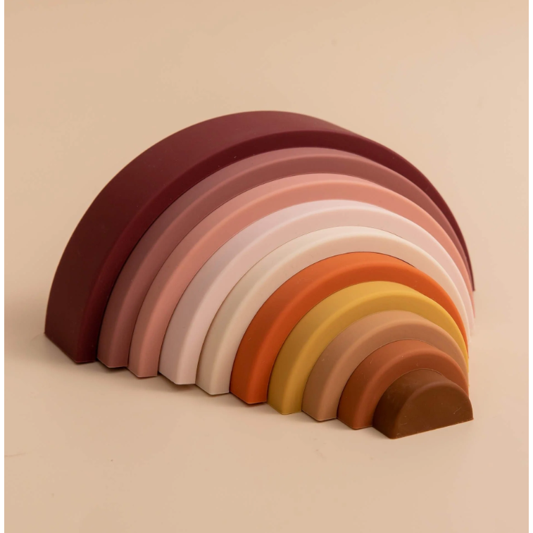 Pibi Rainbow Stacking Sper Soft Silicon Blocks (10 Pieces) Age- 3 ...
