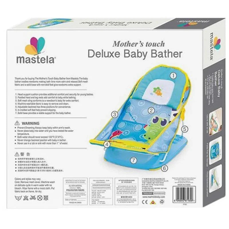 Mastela Bather Deluxe Baby Bather - Blue - Peekaboo
