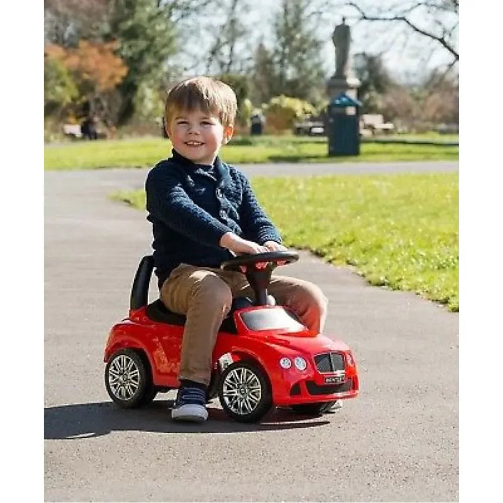 Megastar Licensed Bentley Buggy Ride On Toy Push Car - Red - Peekaboo