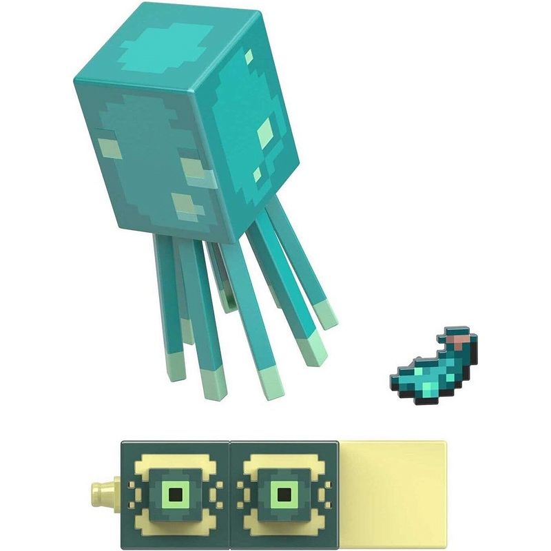Minecraft Glow Squid Action Figure Gtp08 Blue Age- 6 Years & Above ...