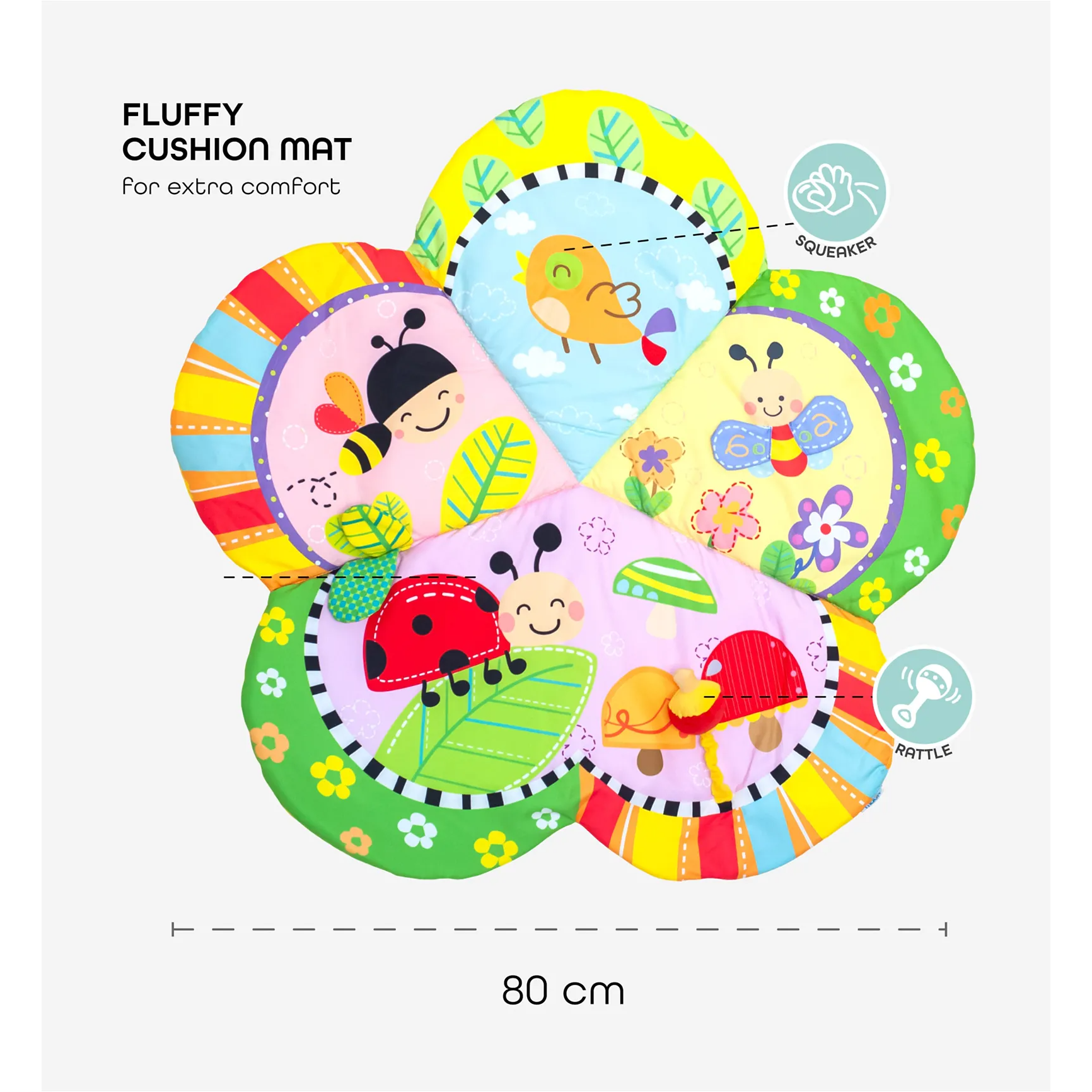 Moon Perky - Playmat - Flower Age- Newborn to 12 Months - Peekaboo