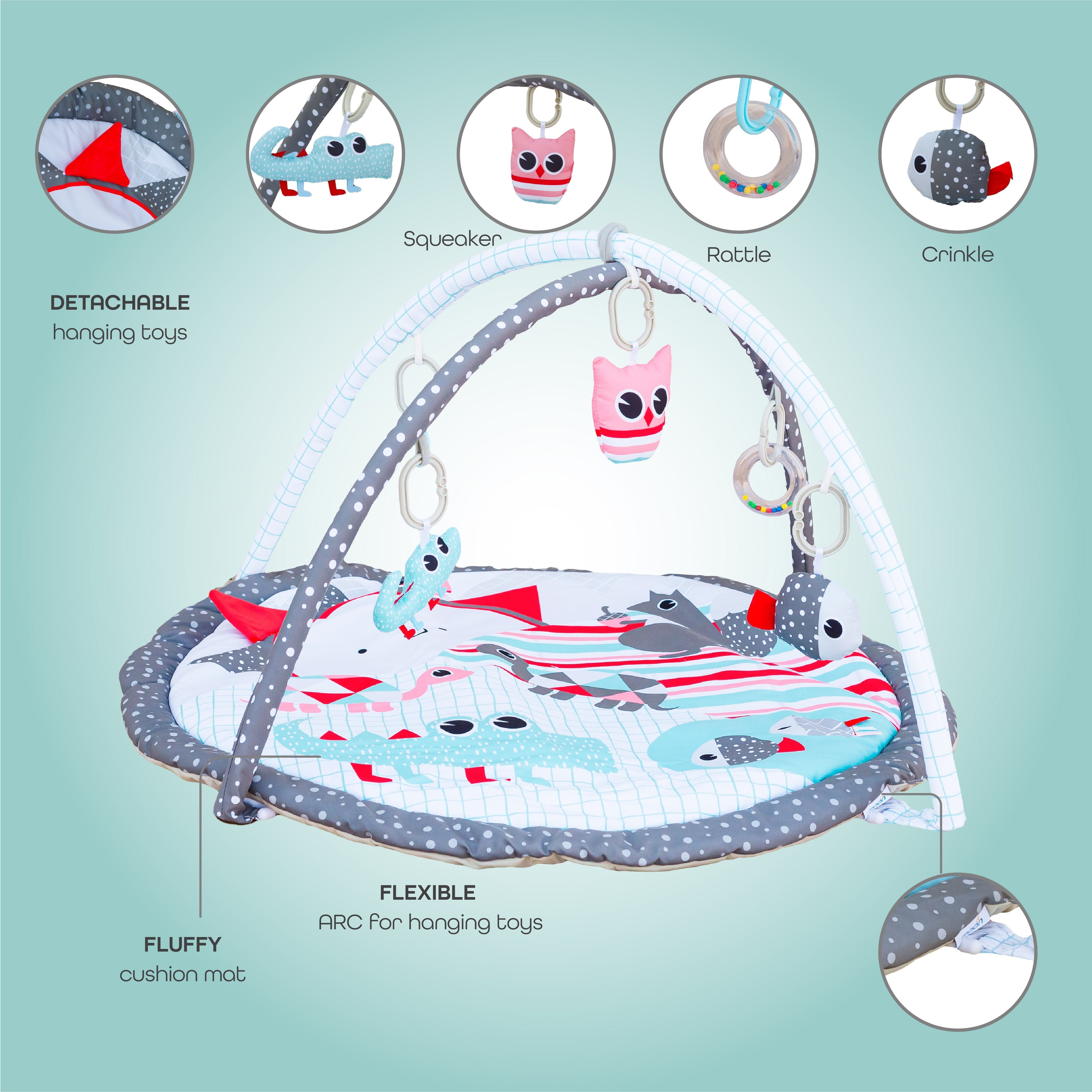 Moon Perky - Playmat - Good Day Age- Newborn to 12 Months - Peekaboo