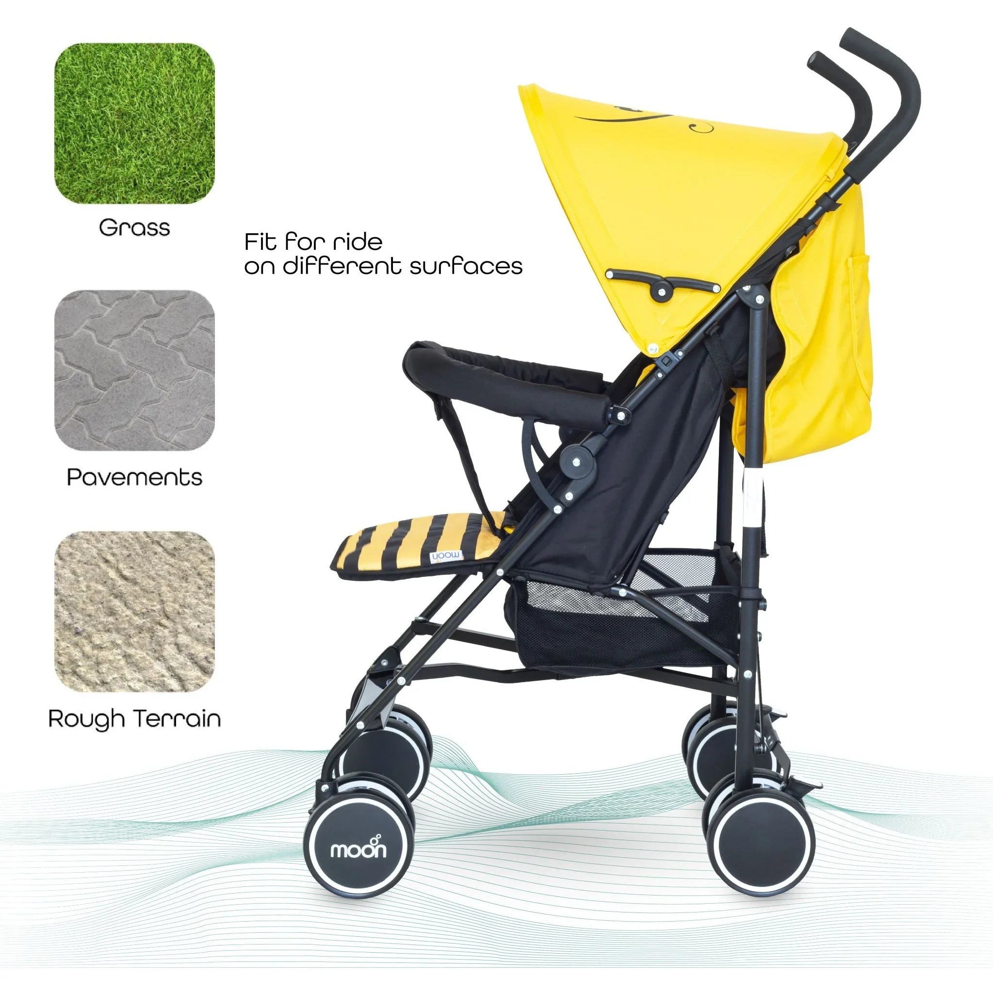 Moon Safari - Stroller Bee S500 Multicolor Age-Newborn & Above - Peekaboo