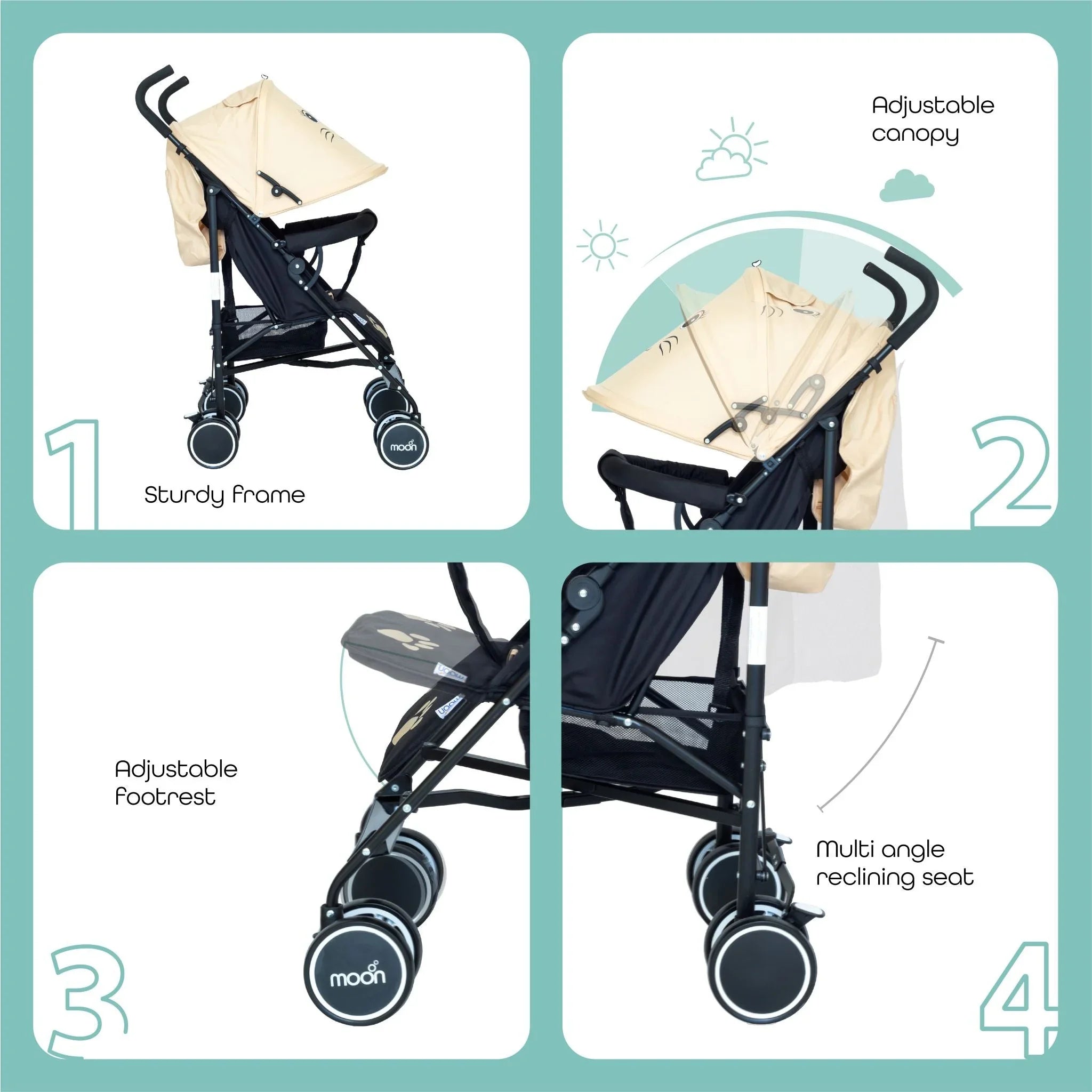 Moon Safari - Stroller Character - Cat Multicolor Age-Newborn & Above ...