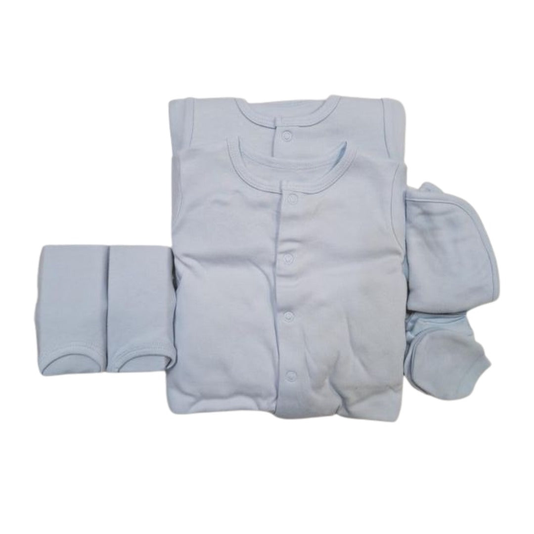 Mothercare My First 8-Piece Baby Set Blue/Grey Age- Newborn to 3 Months ...