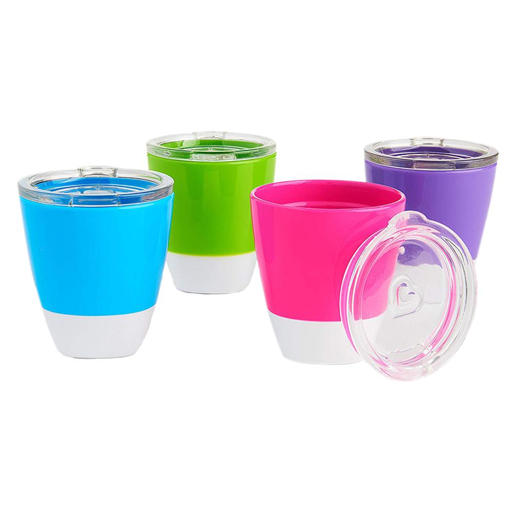 Munchkin - Splash Cups & Trainer Lids 7Oz Assortment Age 18M+ - Peekaboo
