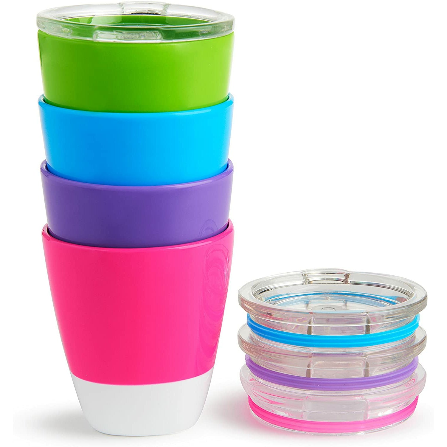 Munchkin - Splash Cups & Trainer Lids 7Oz Assortment Age 18M+ - Peekaboo