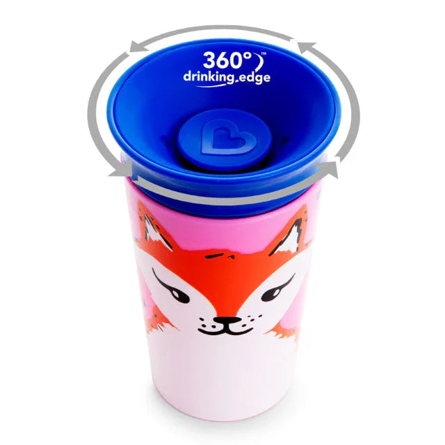 Munchkin Miracle 360 WildLove Sippy Cup 9oz Fox Age- 12 Months & Above ...