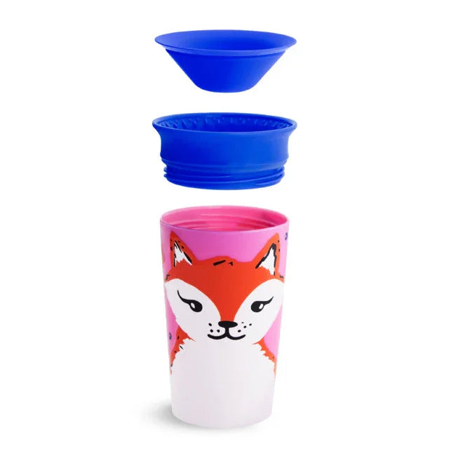 Munchkin Miracle 360 WildLove Sippy Cup 9oz Fox Age- 12 Months & Above ...