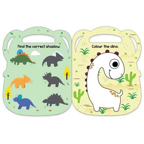 My Dinosaurs Activity Bag Shaped Book - Peekaboo