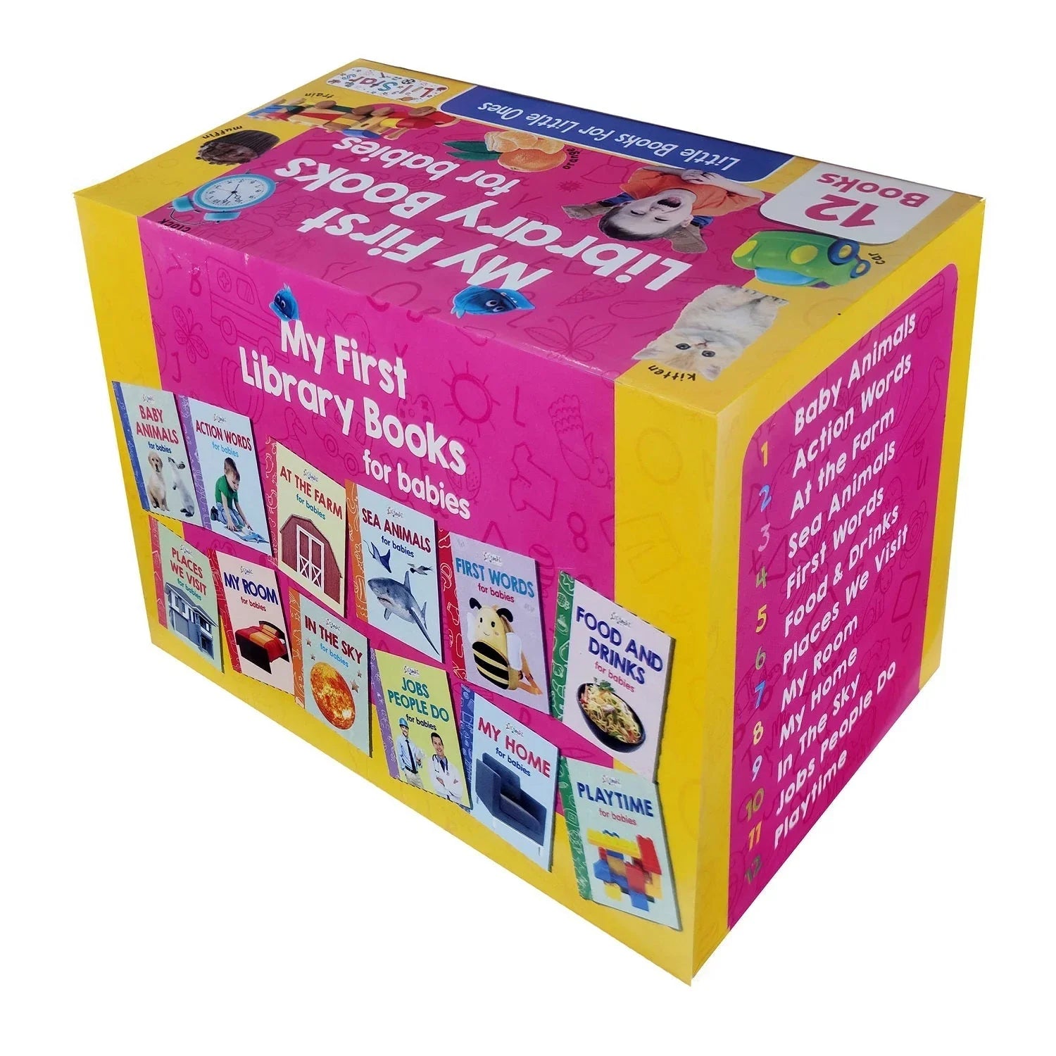 My First Library Board Books for Babies – Boxset of 12 Board Books for ...