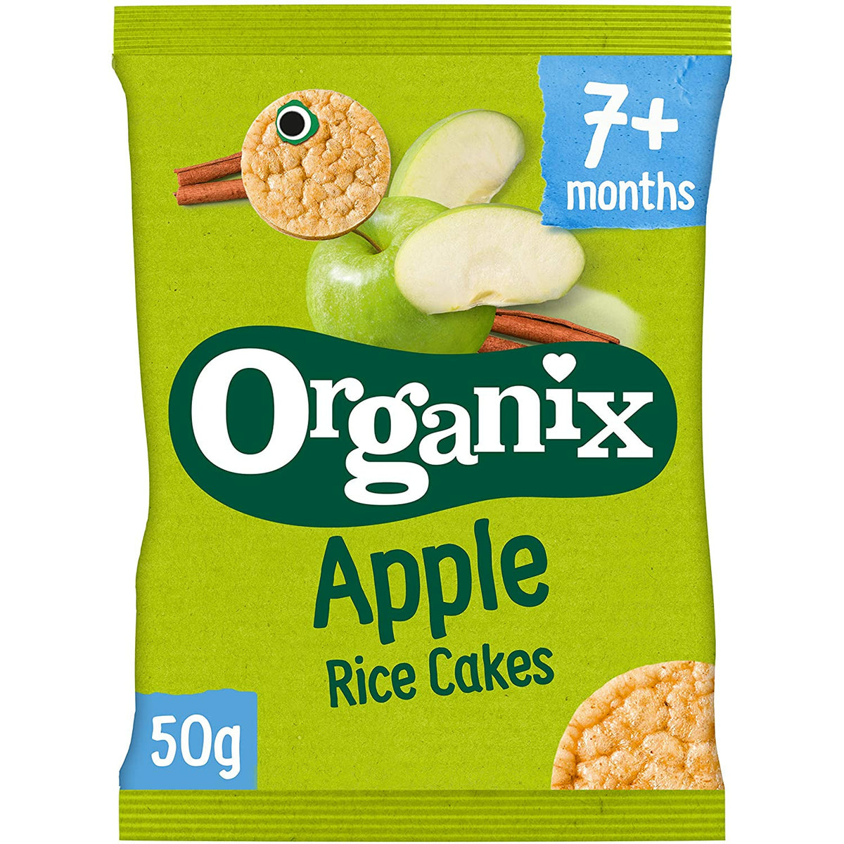 Organix Apple Rice Cakes 50g 7m+ - Peekaboo