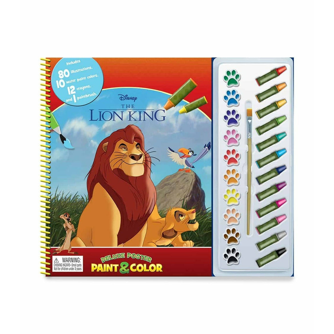 Phidal Disney Lion King Deluxe Poster Paint & Color Age 3+ - Peekaboo