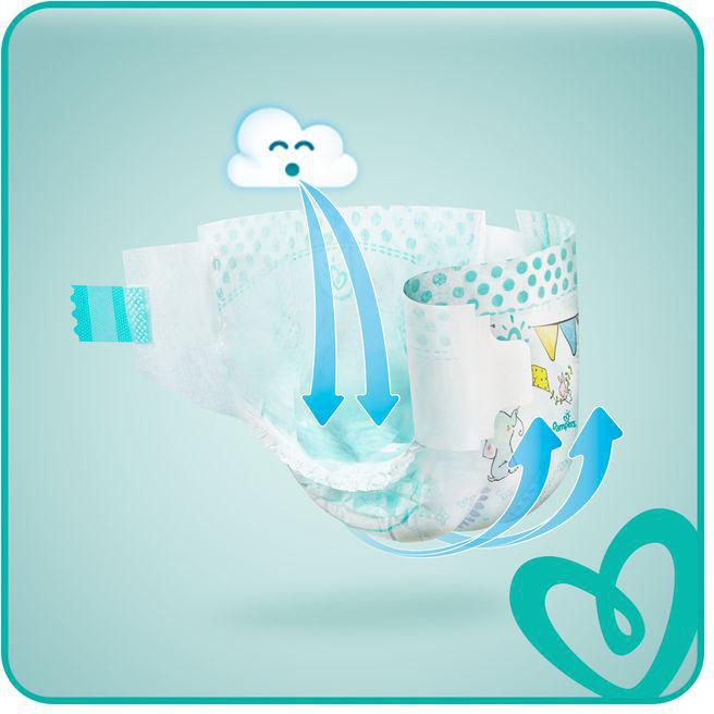 Pampers Baby-dry Diaper Size 1 Newborn 34 Pack - Peekaboo