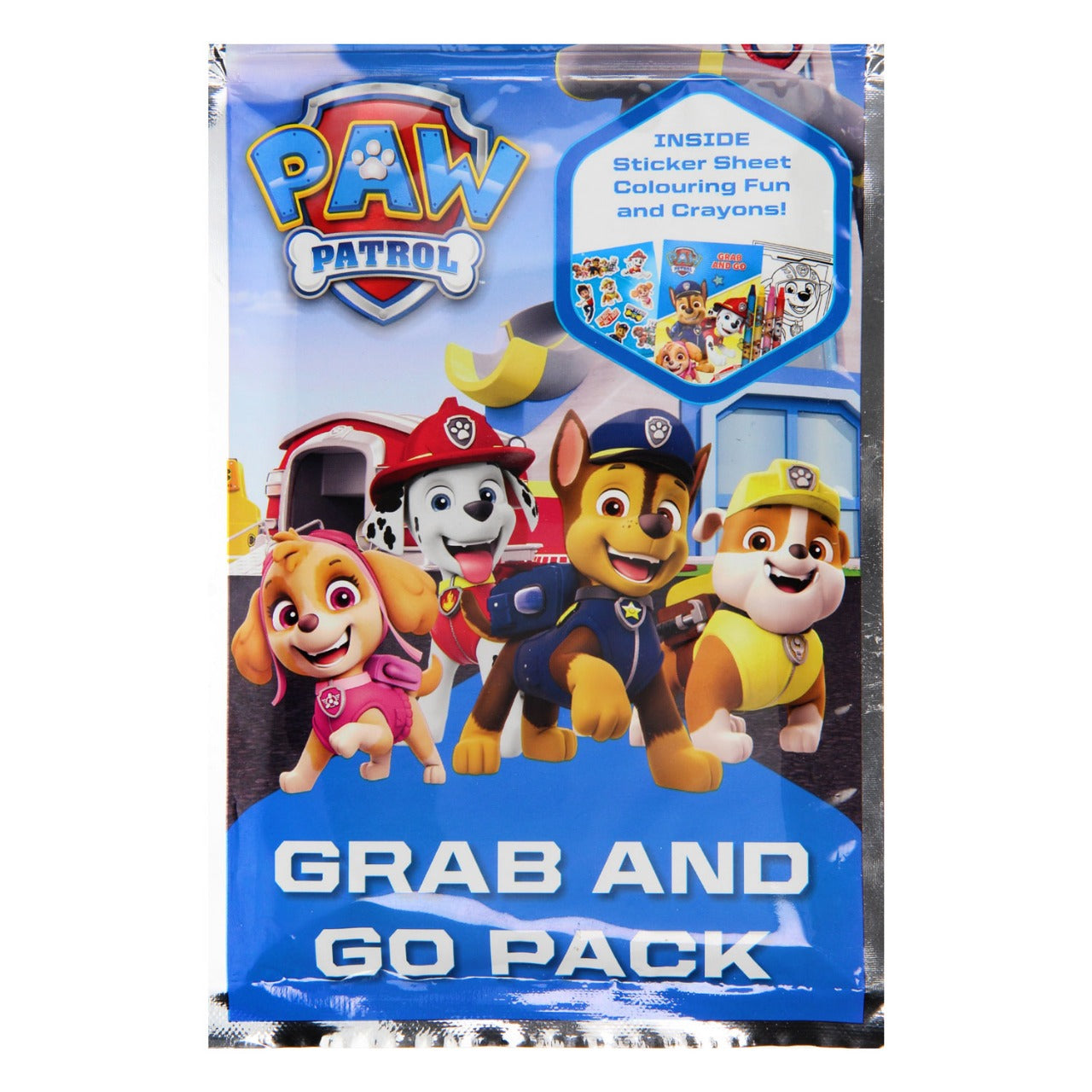 Paw Patrol - Sticker & Colouring Creative Fun Activity Grab and Go Pack ...