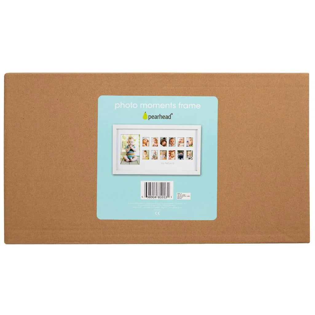 Pearhead Photo Moments Frame White Age-Newborn to 12 Months - Peekaboo
