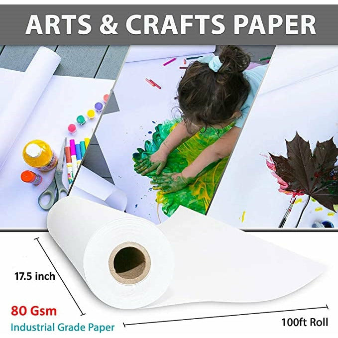 Peekaboo Art Paper Roll White (37cm x 2m) Age- 3 Years & Above - Peekaboo