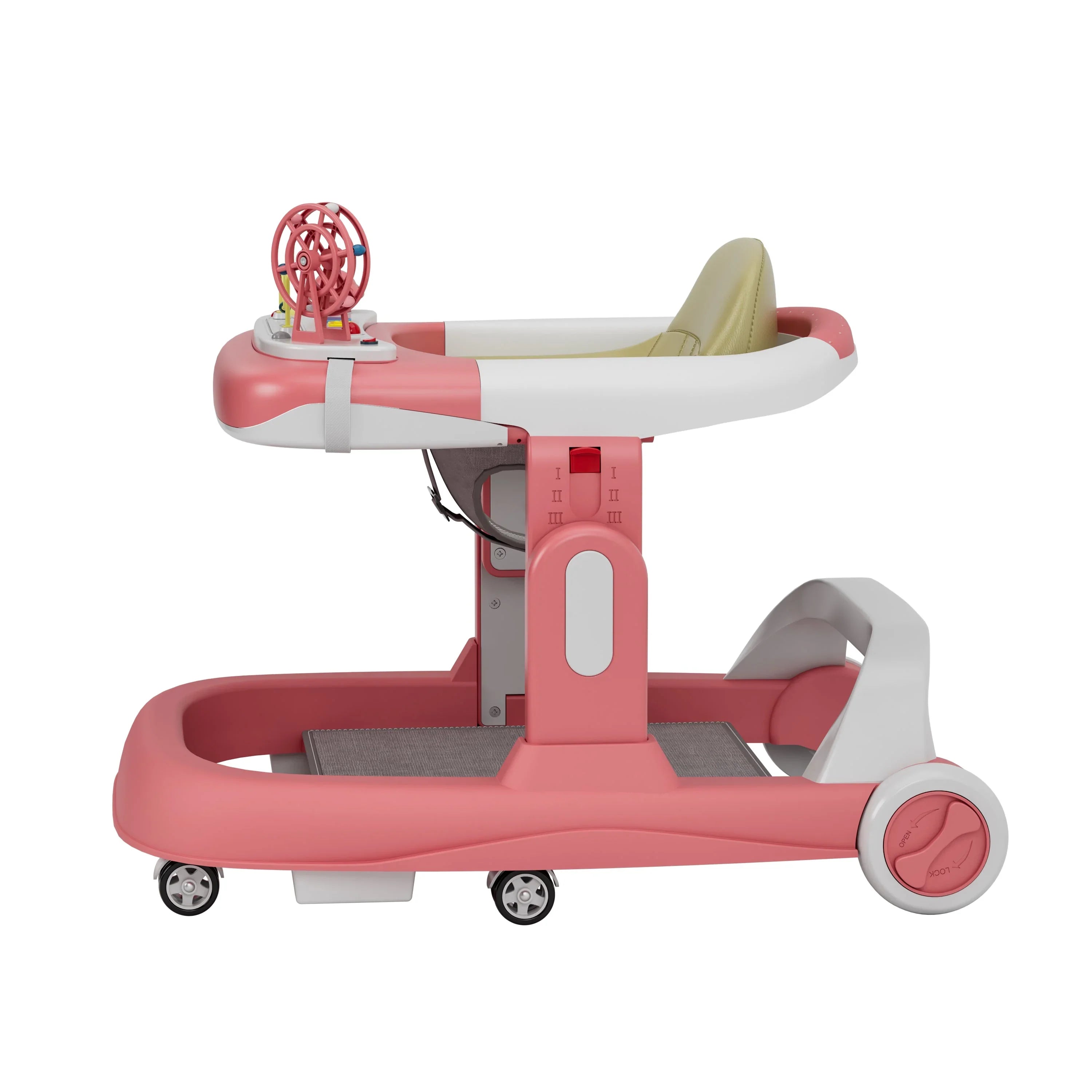 Peekaboo's 2-in-1 Activity Walker With 3 Level Height Adjustment Pink ...