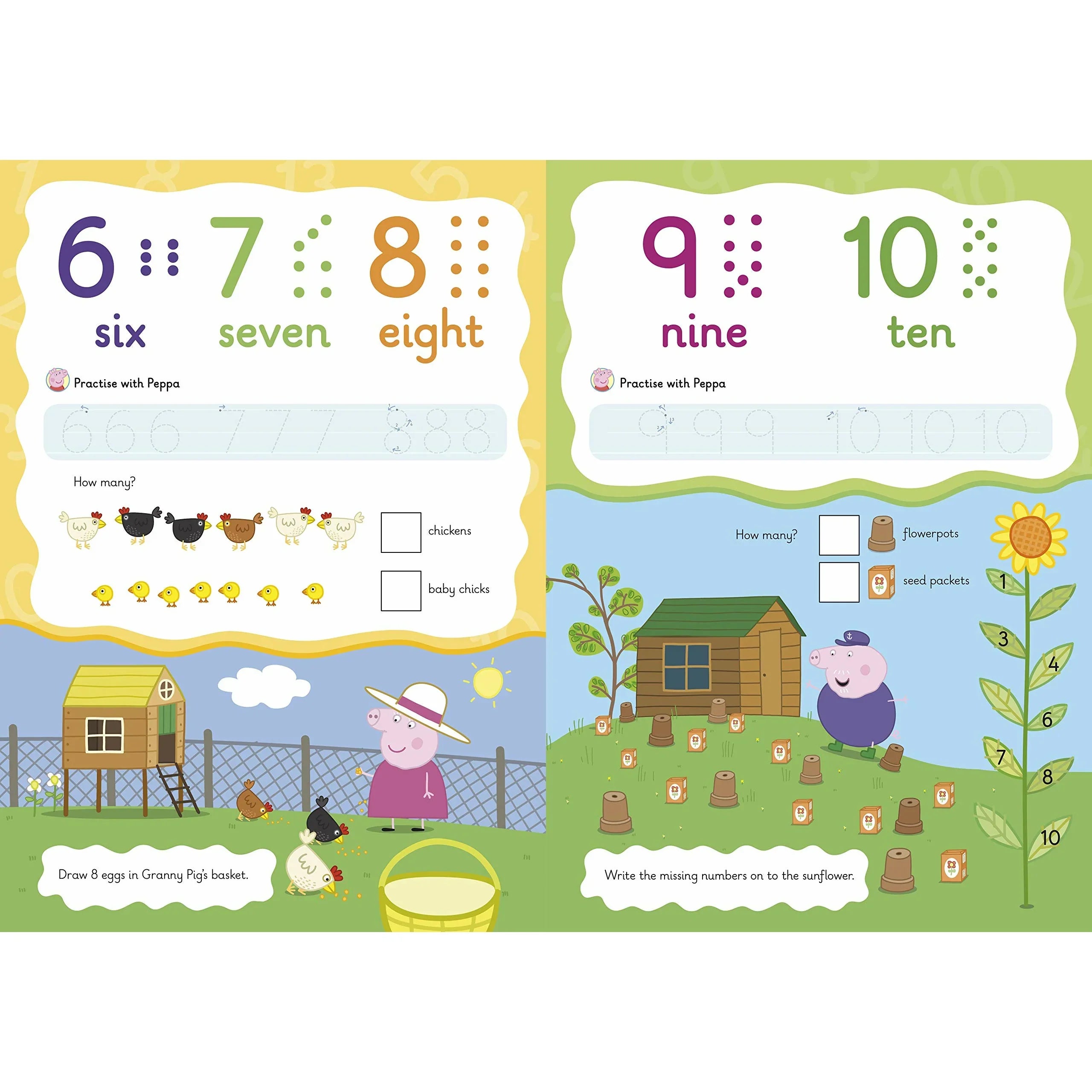 Peppa Pig: Practise with Peppa, Wipe-Clean First Counting - Peekaboo