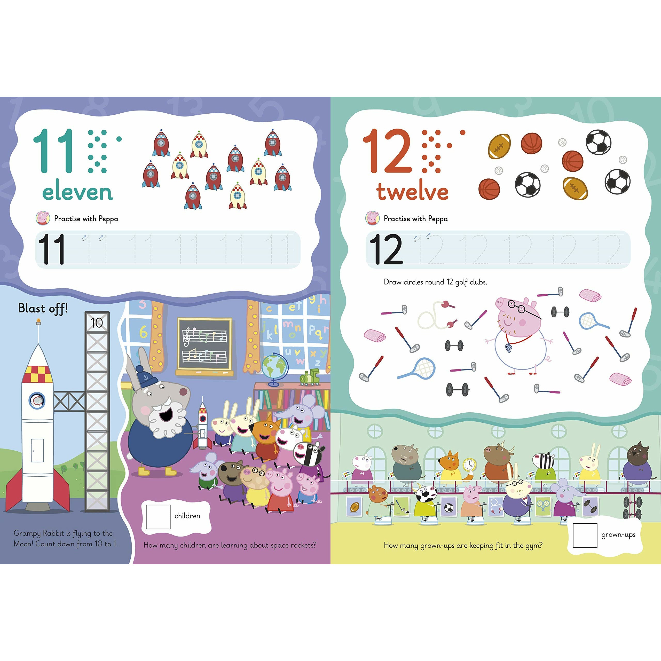 Peppa Pig: Practise with Peppa, Wipe-Clean First Counting - Peekaboo