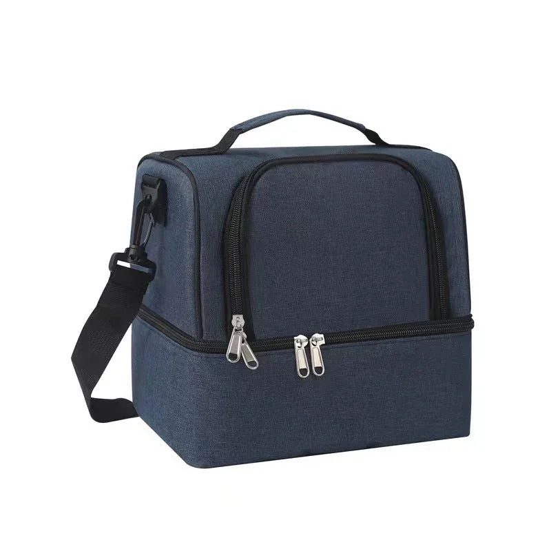 Pibi 2-in-1 Insulated bottle & Lunch Bag Navy Blue Age- Newborn & Above ...
