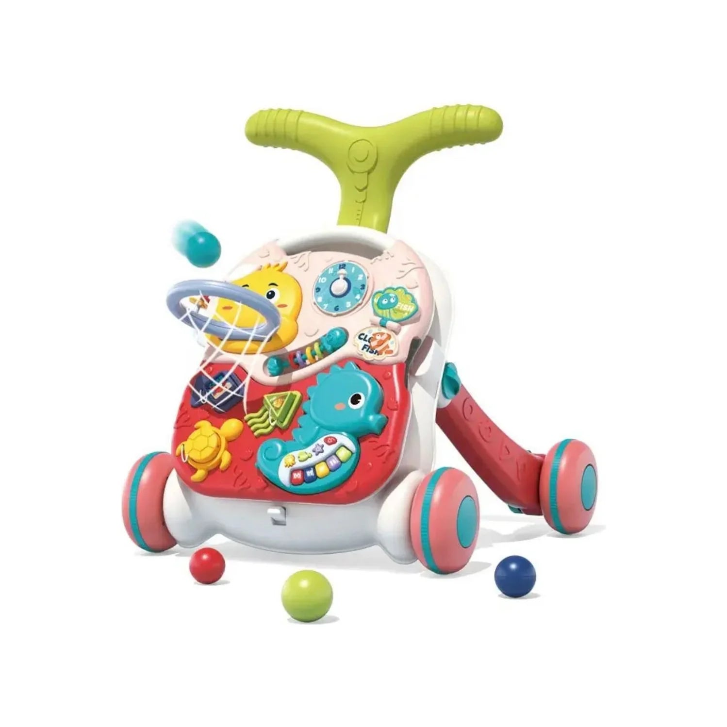 Pibi 3 in 1 Sit to Stand Car Walker+Learning Table Multicolor Age- 12 ...
