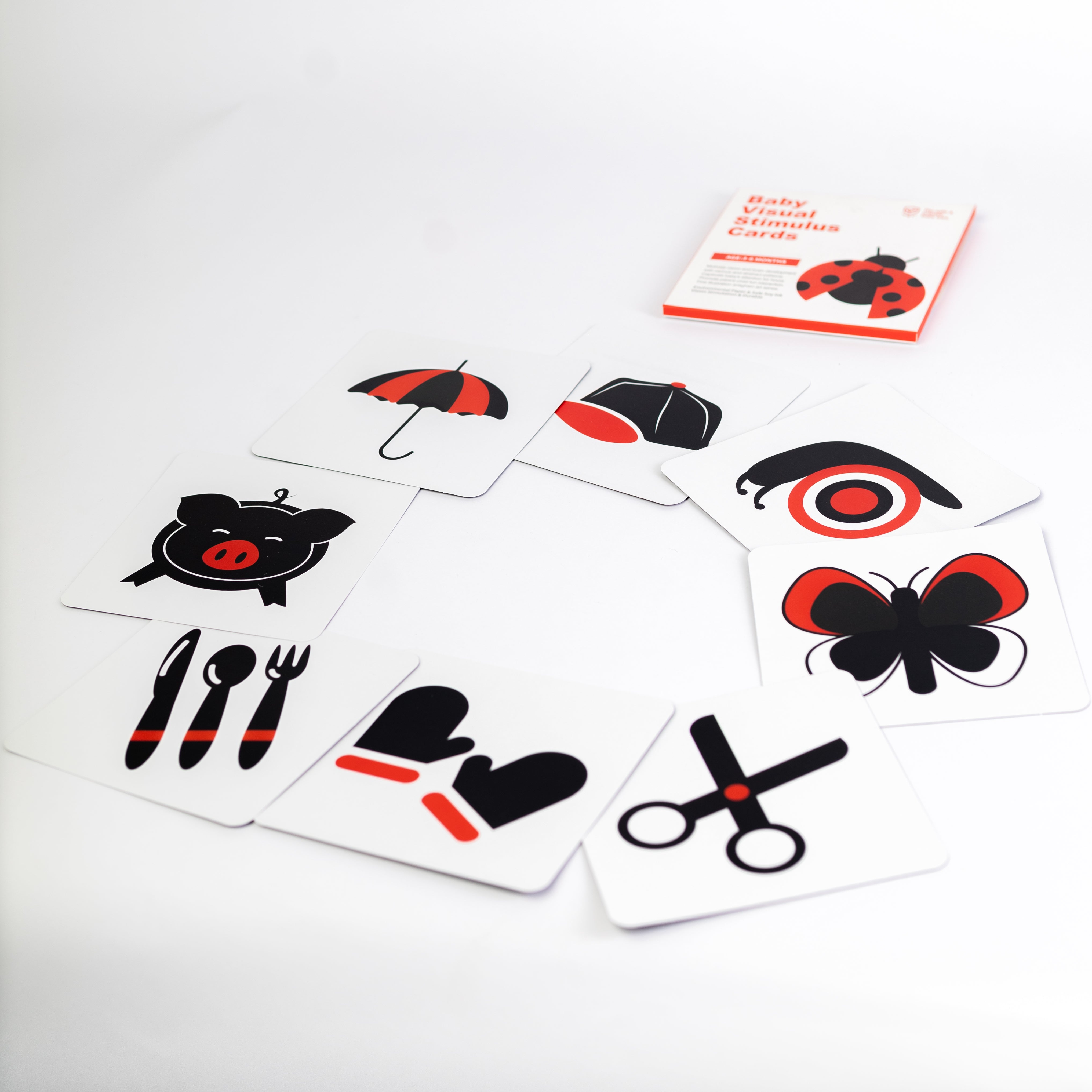 Pibi Baby Visual Stimulus Cards Multicolor Age- 3-6 Months - Peekaboo