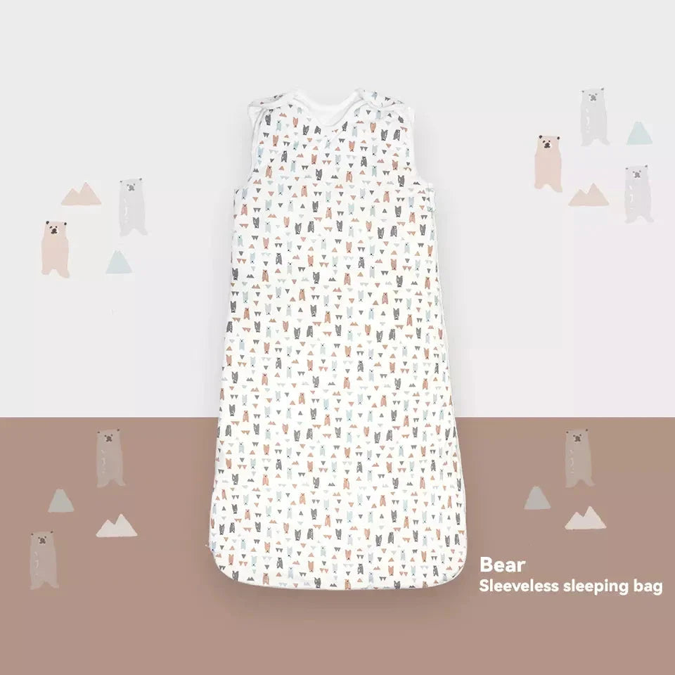 Pibi Bear Sleeveless 2Tog Sleeping Bag White/Brown Age- 12 Months to 3 ...