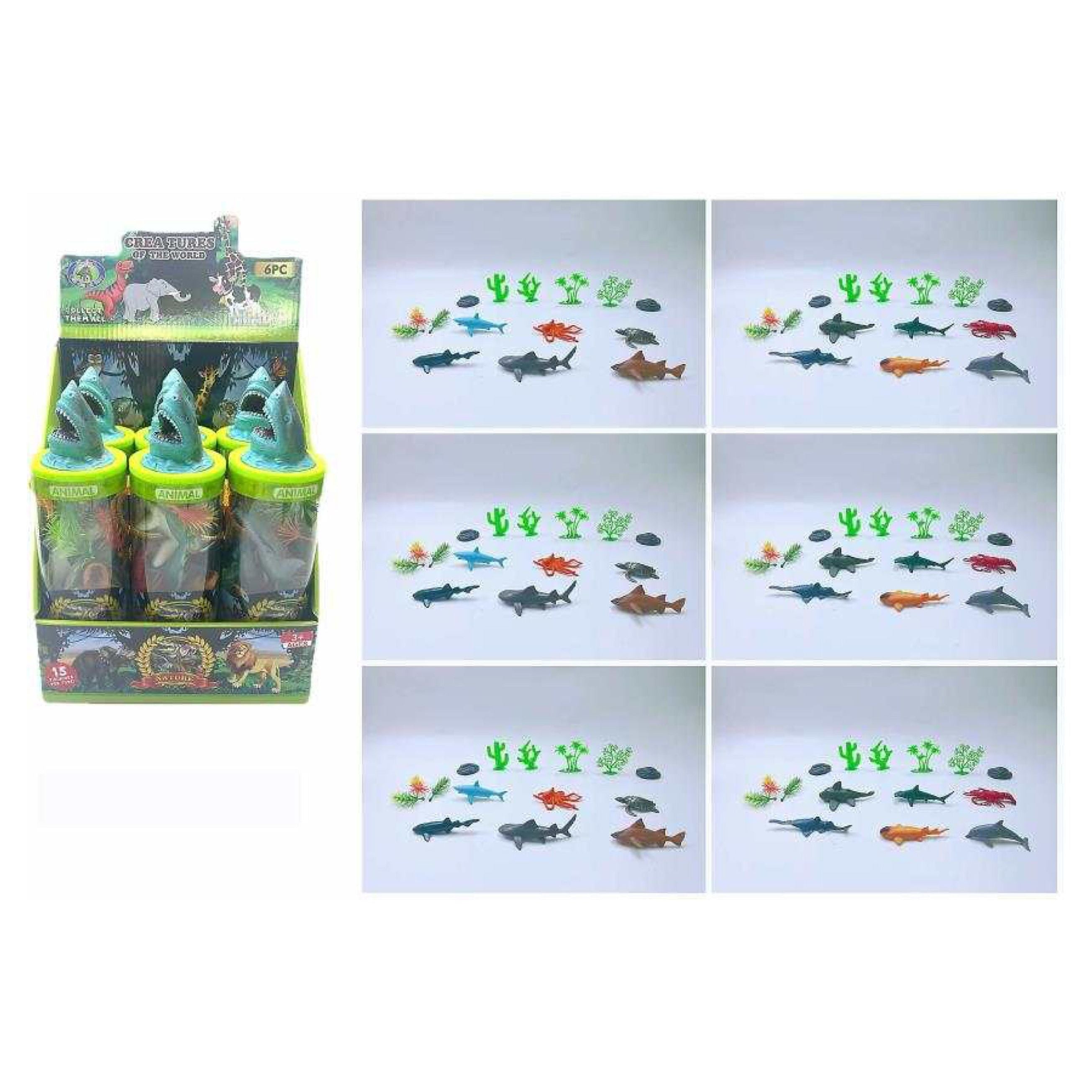 Pibi Mini Aquatic Sea Animals with Accessories in a Tube Age- 3 Years ...