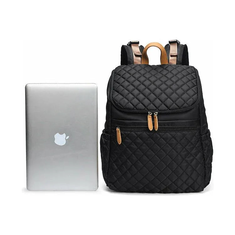Pibi Quilted Multipurpose Diaper Backpack with inbuilt Stroller Hooks ...