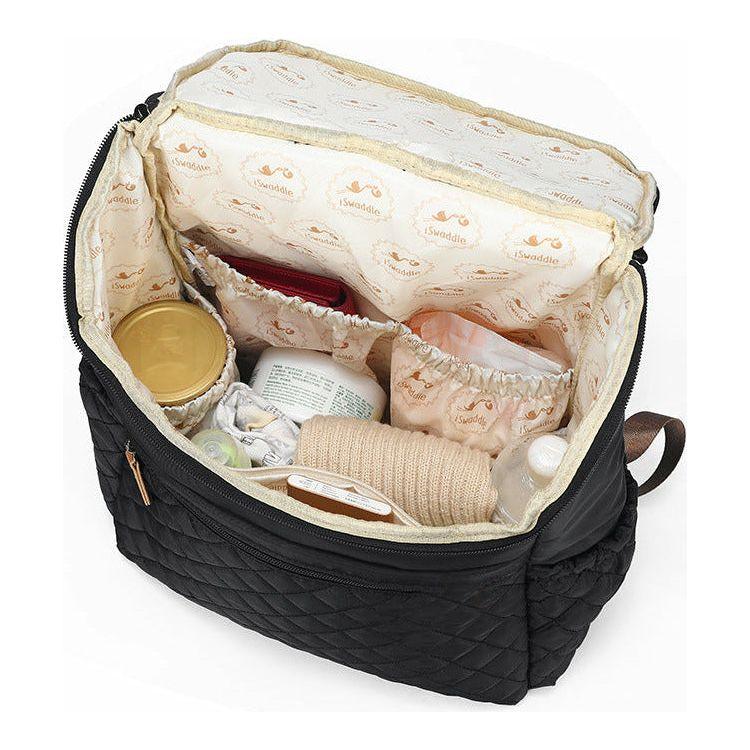 Pibi Quilted Multipurpose Diaper Backpack with inbuilt Stroller Hooks ...