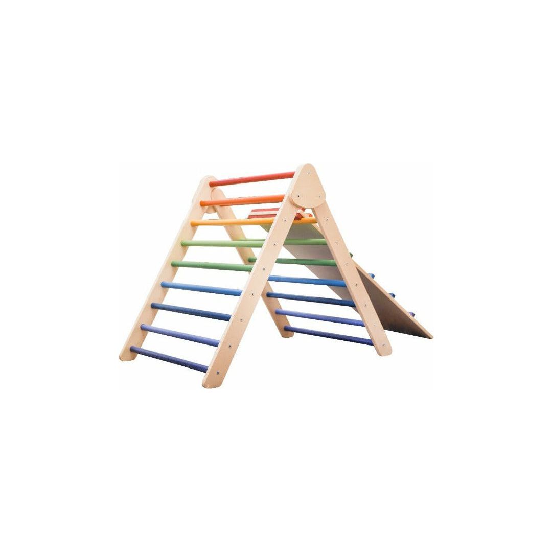 Pibi Rainbow Pikler Triangle With a Ramp Age- 9 Months to 5 Years ...