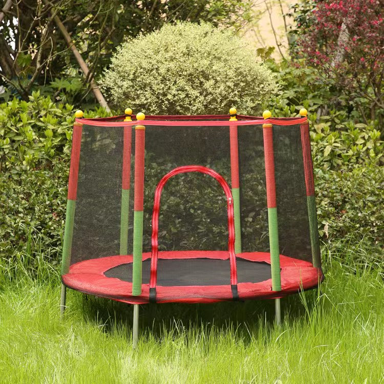 Pibi Round Jump & Bounce Trampoline with Removable Safety Net 48 Inch ...