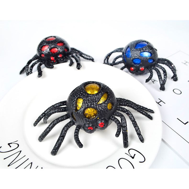 Pibi Spider Fidget Squishy Toy 15X8Cm Multicolor Assorted Pack of 1 Age ...